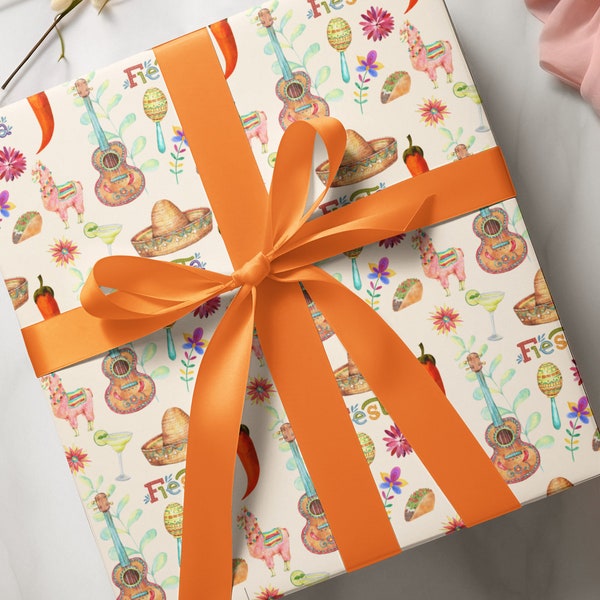 Mexican Fiesta Wrapping Paper - Etsy