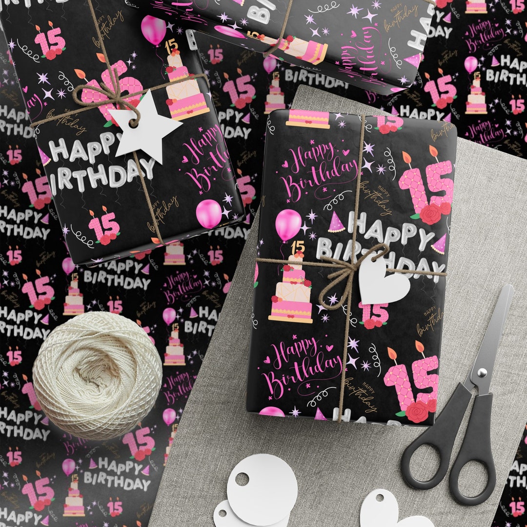 Quinceañera Birthday, Fifteen Birthday, 15th Birthday, Wrapping Paper ...
