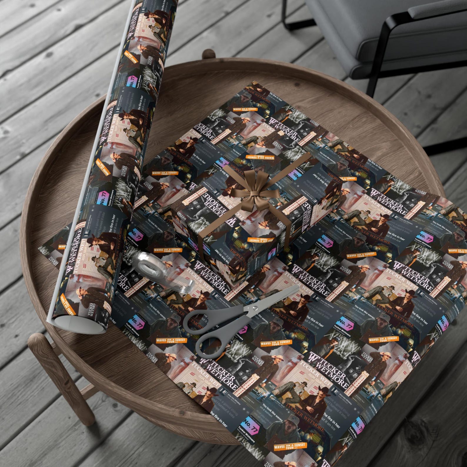 Wrapping Paper for Tucker Wetmore Fans, Waves on a Sunset, Nashville ...