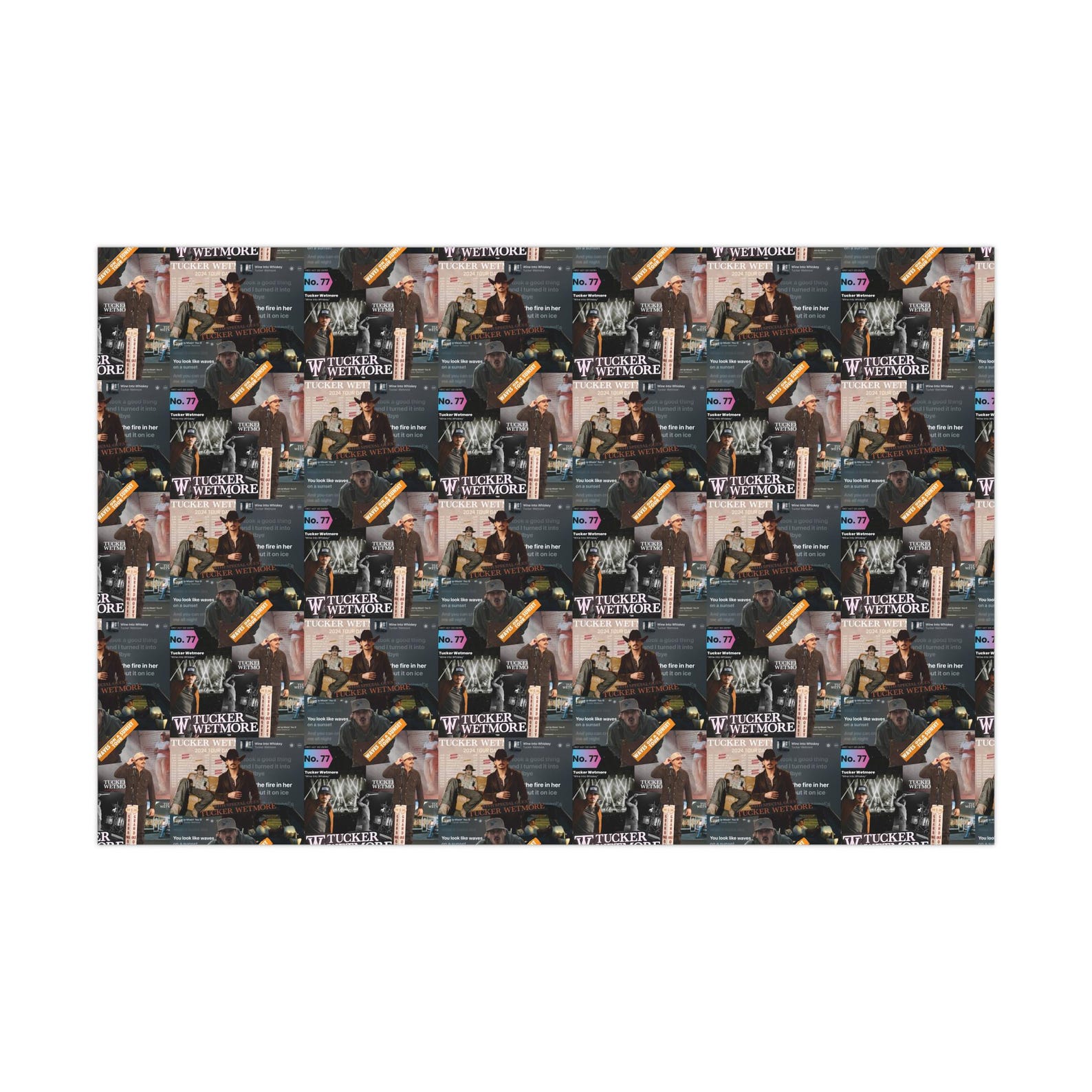 Wrapping Paper for Tucker Wetmore Fans, Waves on a Sunset, Nashville ...