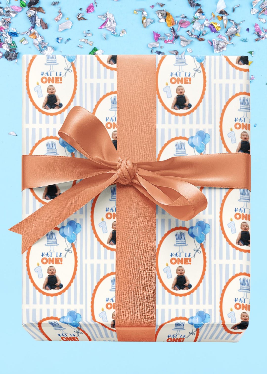 Custom Birthday Wrapping Paper: Personalized Photo Gift Wrap - Etsy