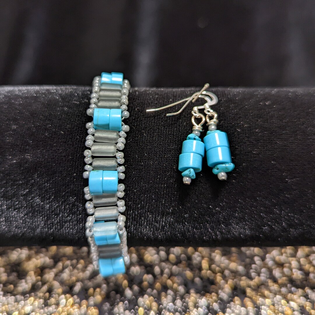 Glass Beaded Ladder Bracelet Set - Etsy