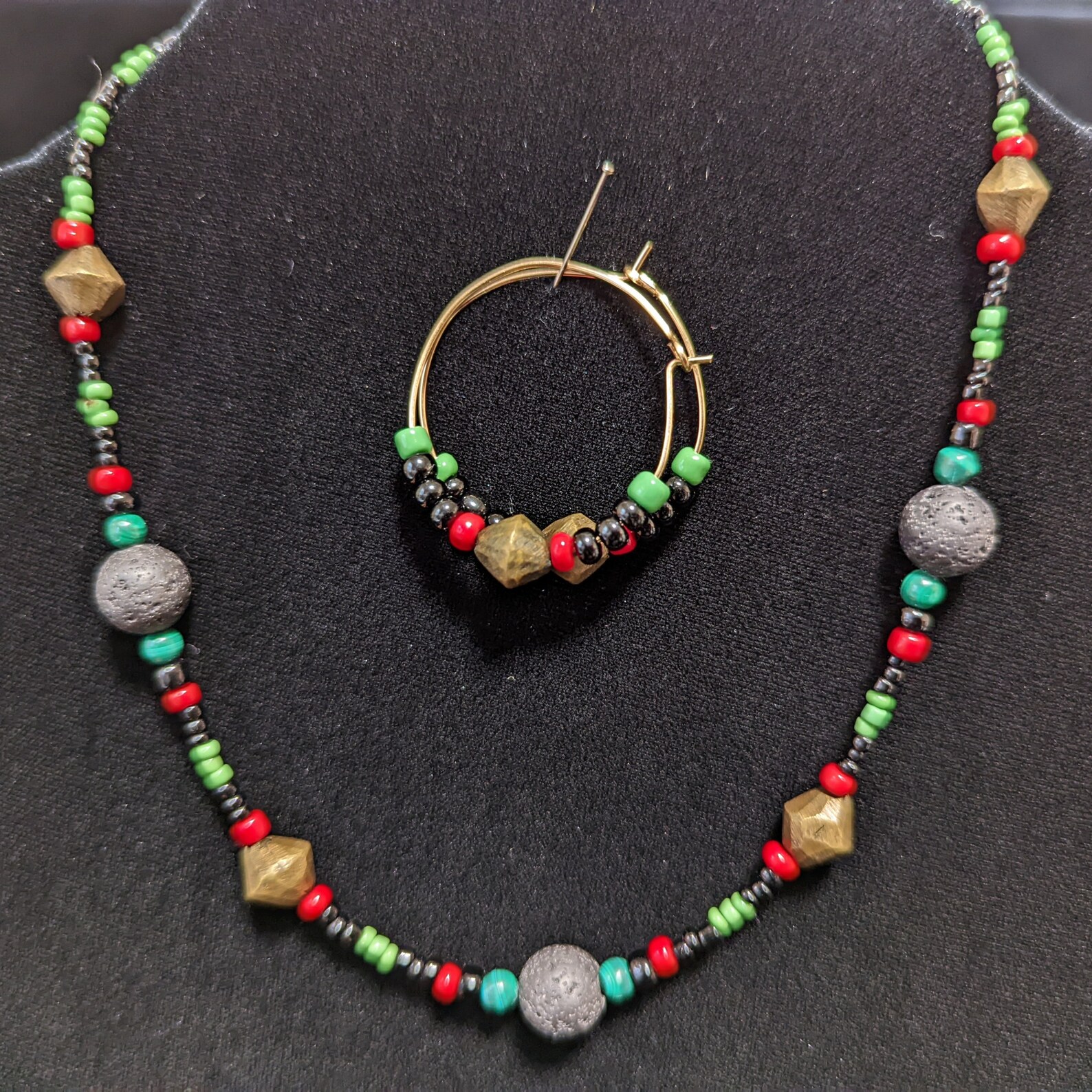 Antique Cameroon Kirdi Brass and Lava Choker - Etsy