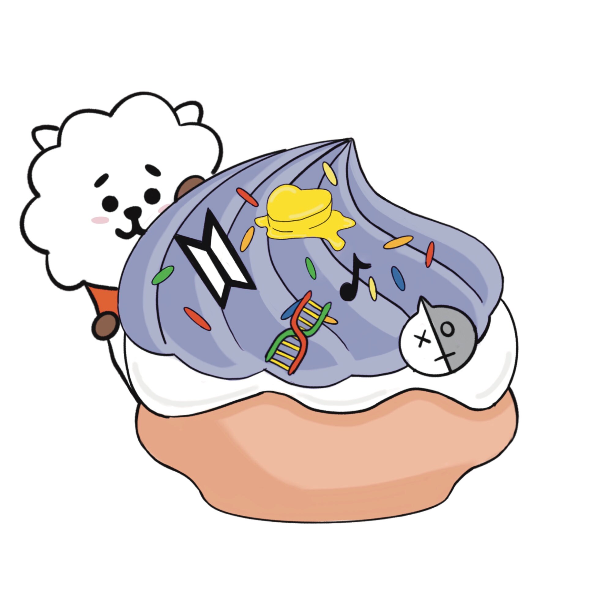 BT21 RJ Sticker - Etsy
