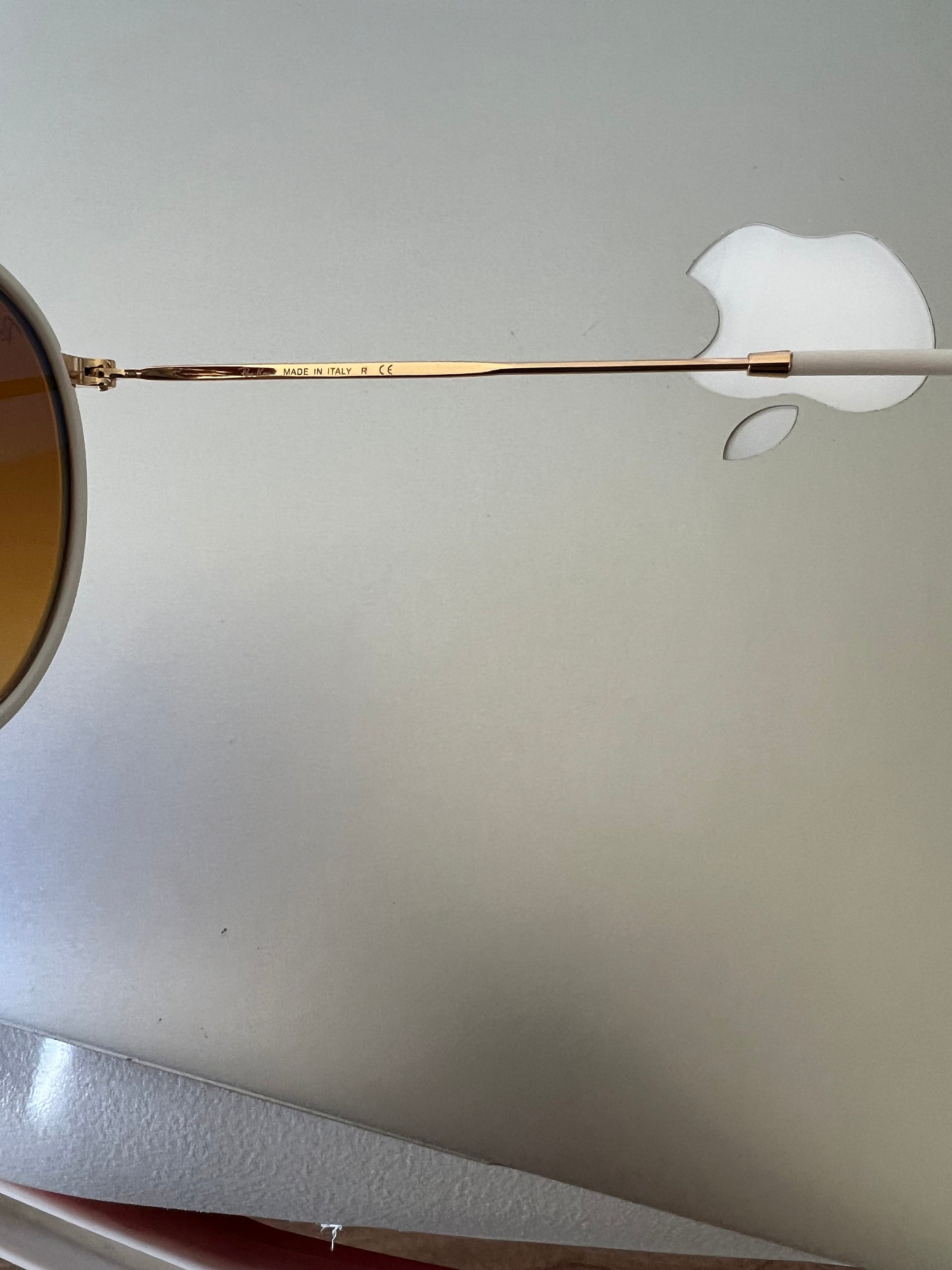 Ray-ban Round Double Bridge Gold Frame / Gradient Blue RB3647 ...