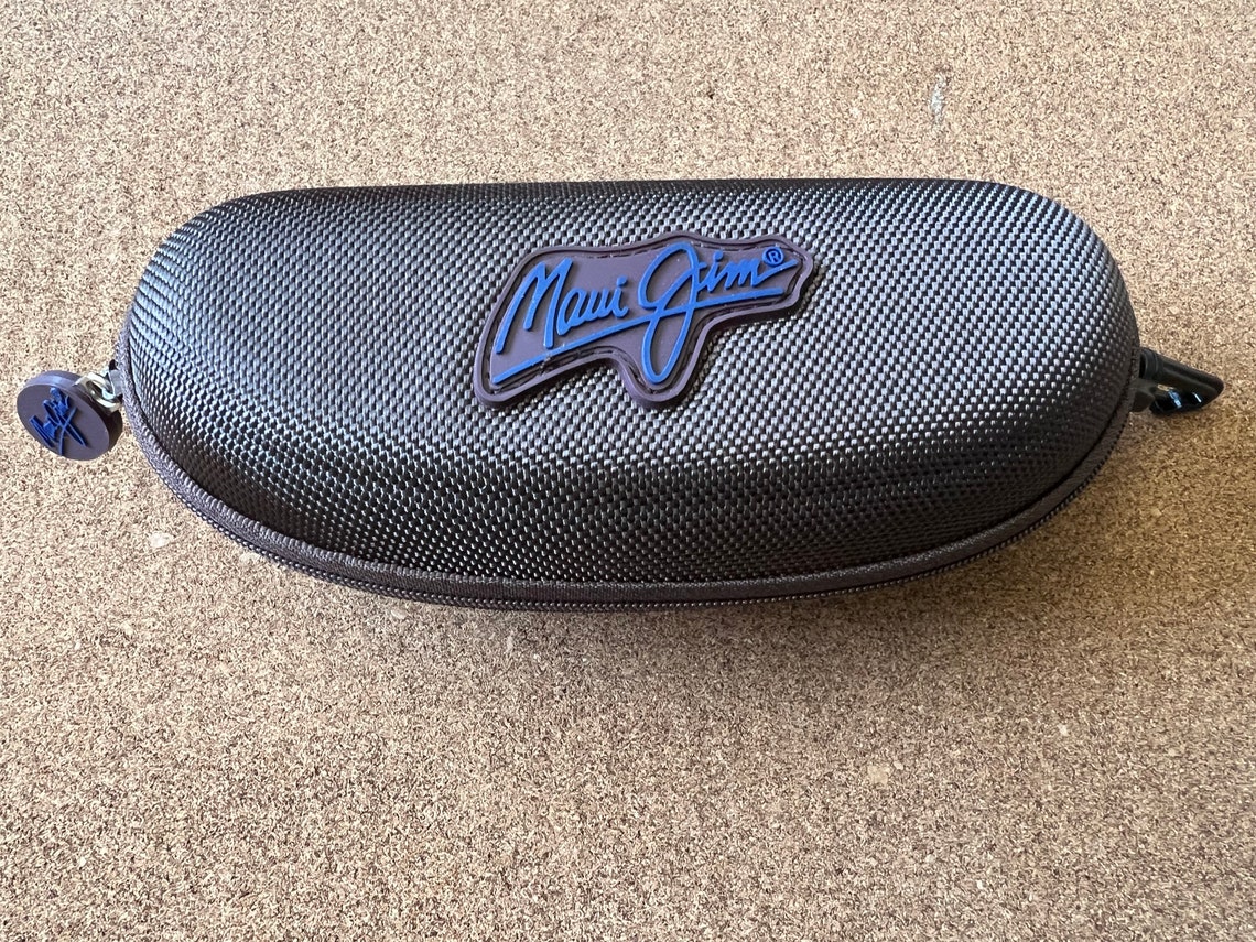 New Maui Jim Hard Brown Sunglasses Case Glasses Zippered Clamshell ...