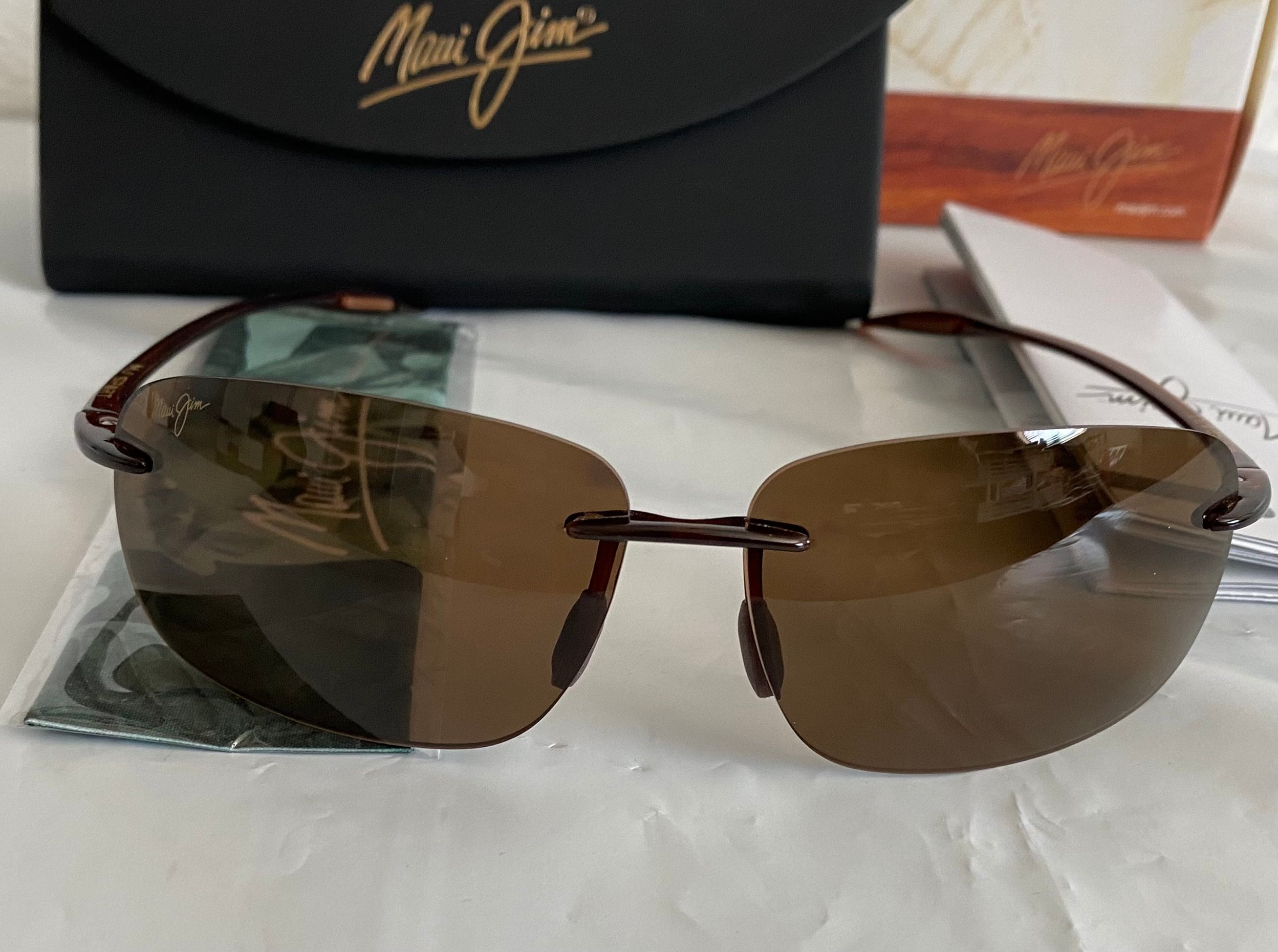 New Polarized MAUI JIM Sunglasses BREAKWALL Rootbeer W/brown Lenses - Etsy