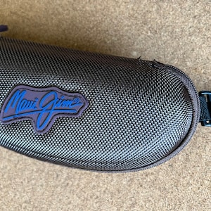 New Maui Jim Hard Brown Sunglasses Case Glasses Zippered Clamshell ...