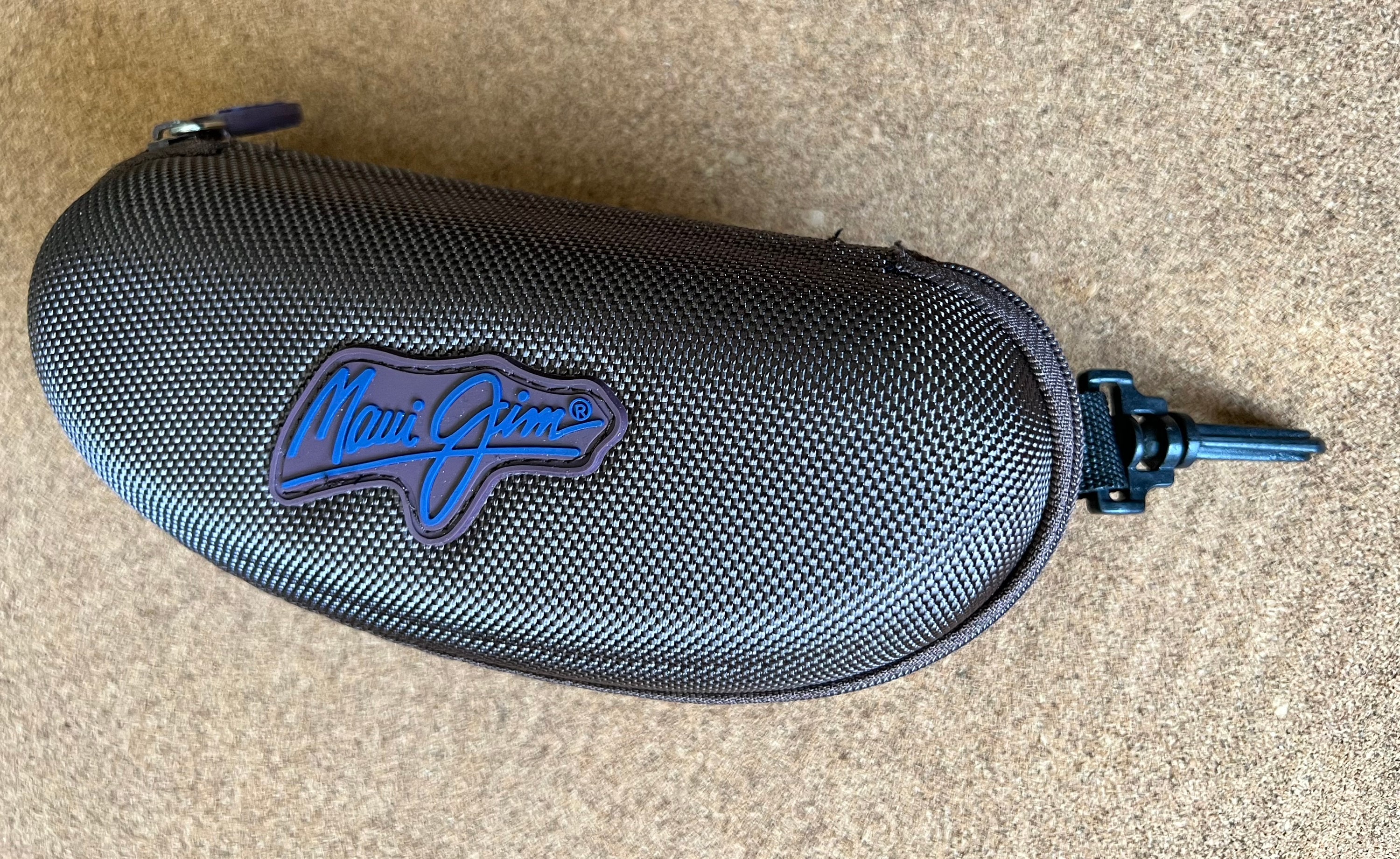 New Maui Jim Hard Brown Sunglasses Case Glasses Zippered Clamshell ...