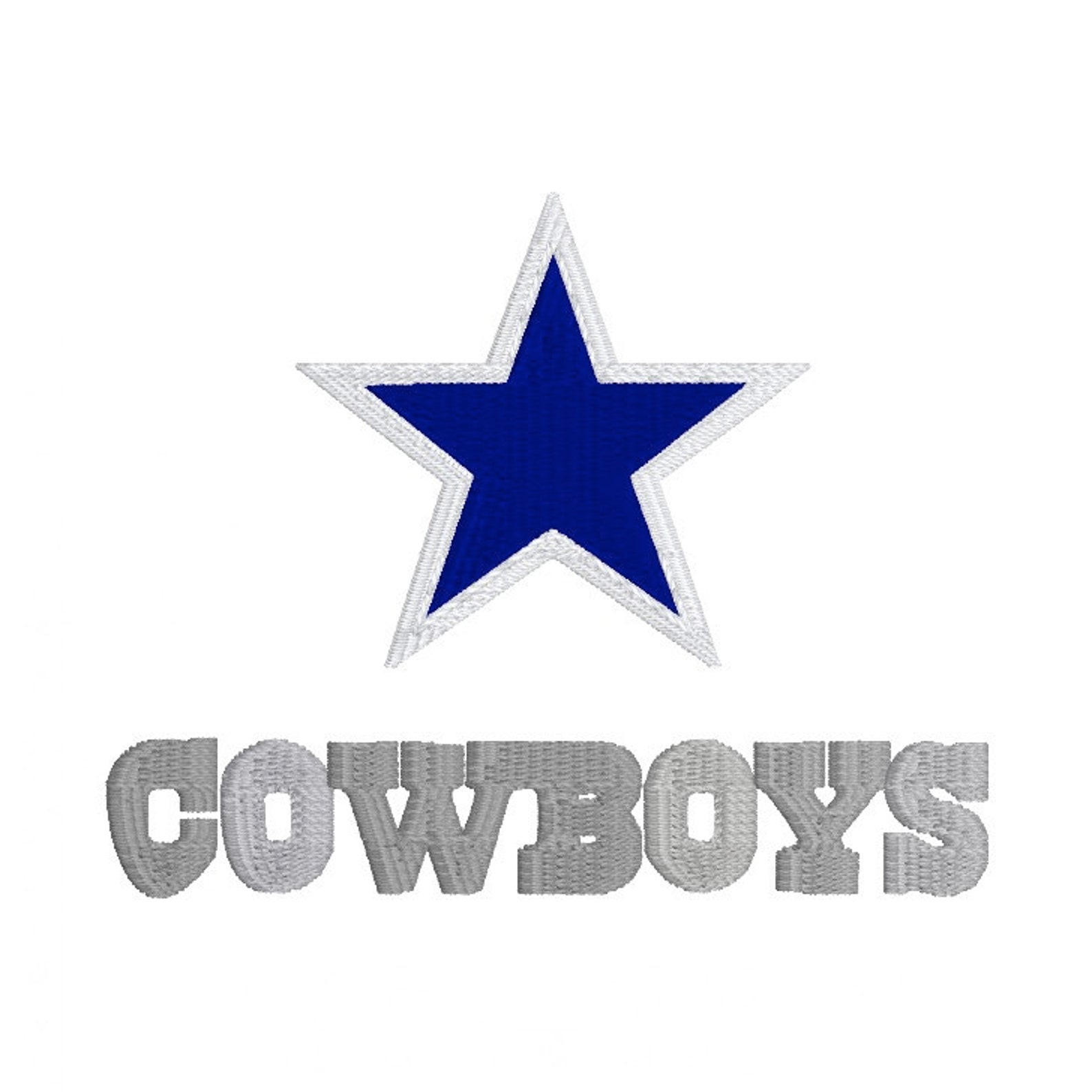 COWBOY STAR 4x4 Hoop Embroidery - Etsy