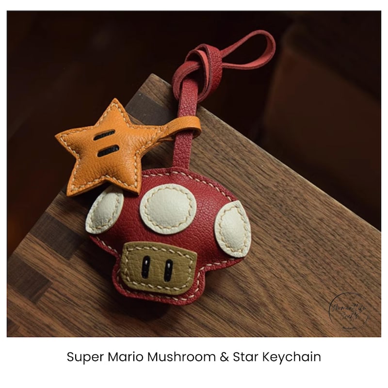 Keychain Mario Star - Etsy