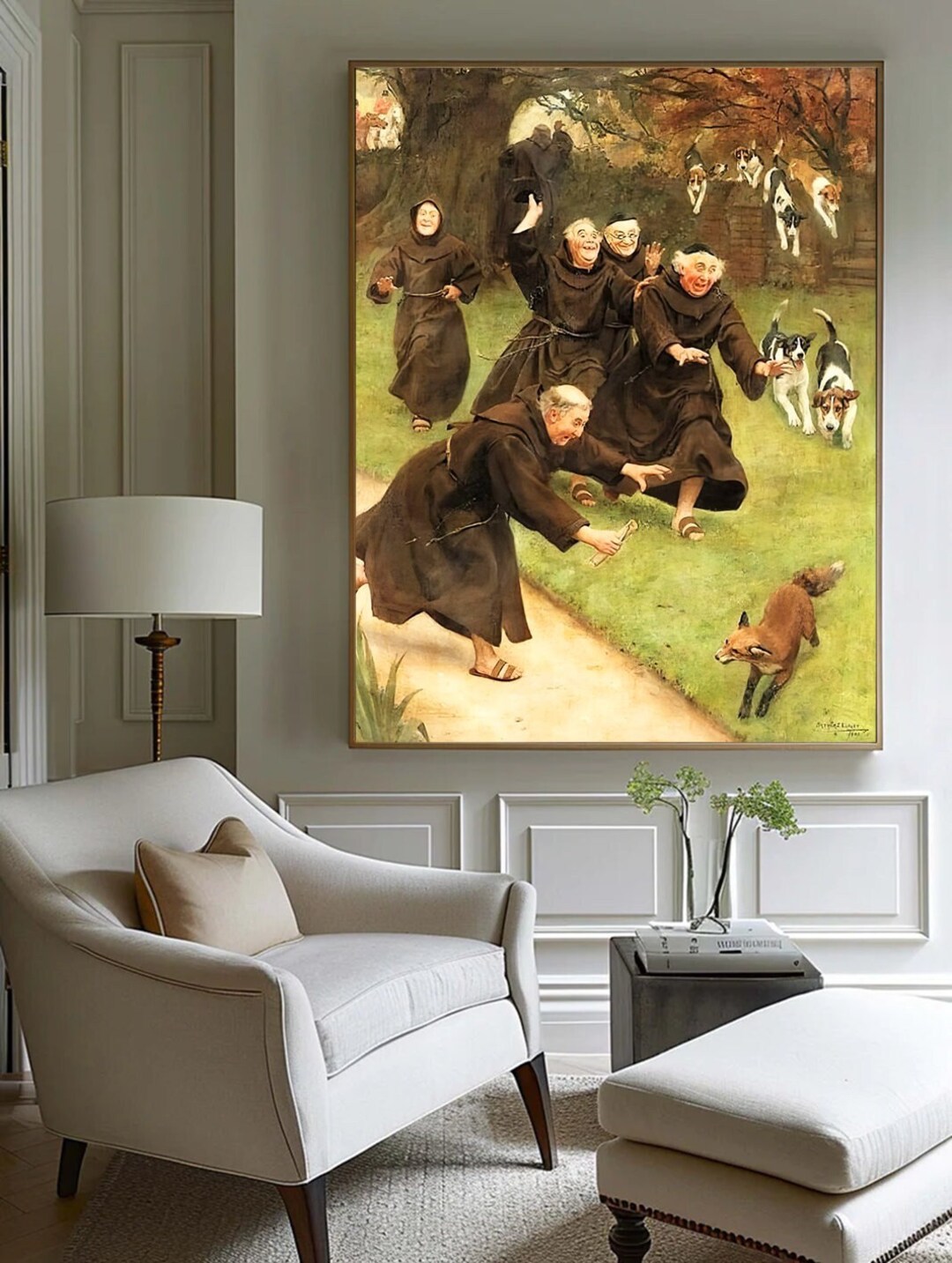 Franciscan Friars Fox Green Image Religious Painting Catholic Gift for ...