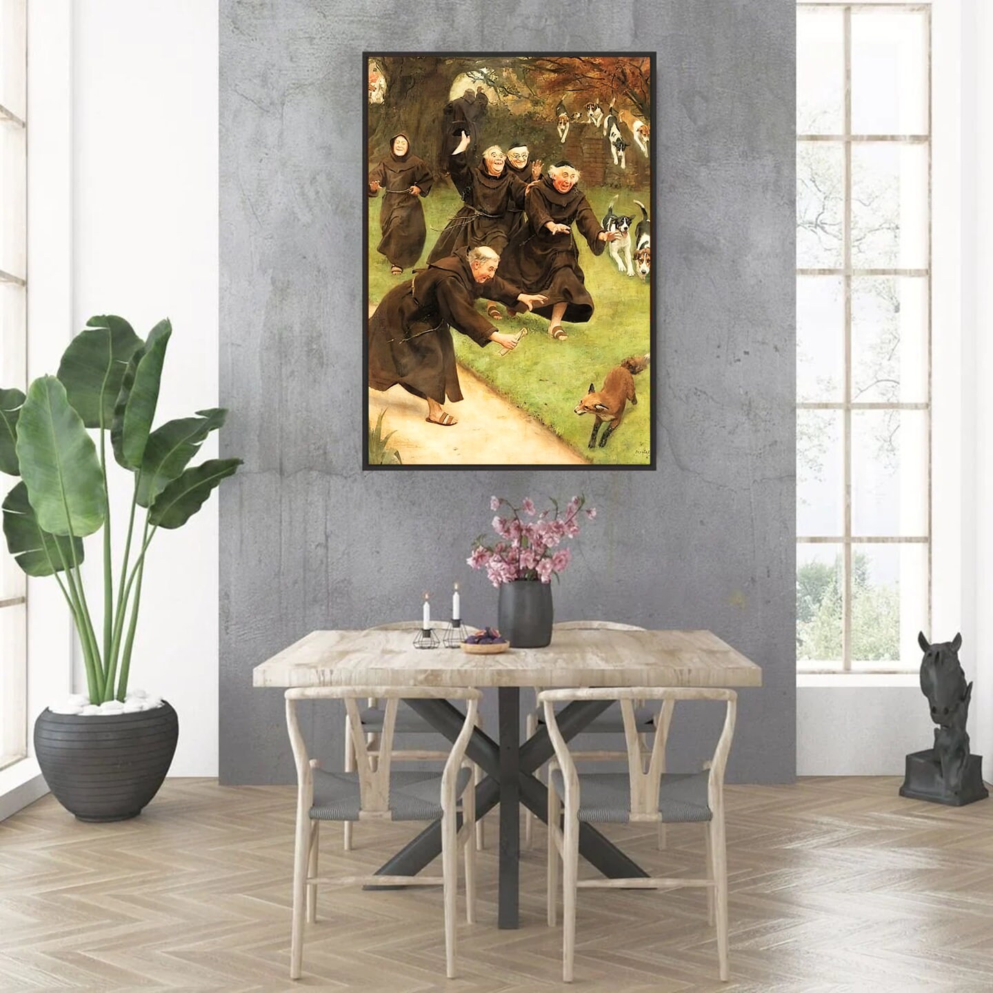 Franciscan Friars Fox Green Image Religious Painting Catholic Gift for ...