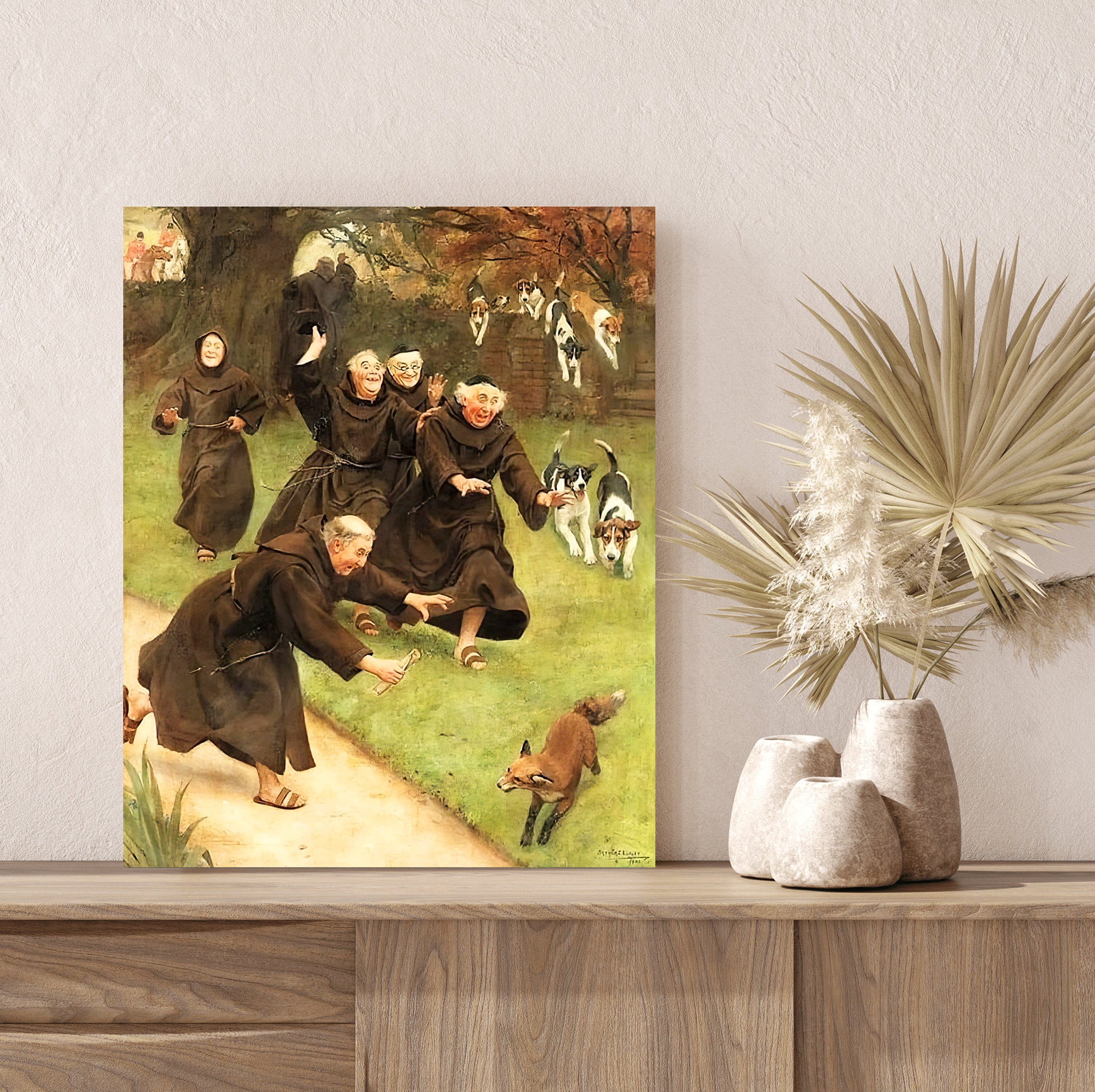 Franciscan Friars Fox Green Image Religious Painting Catholic Gift for ...