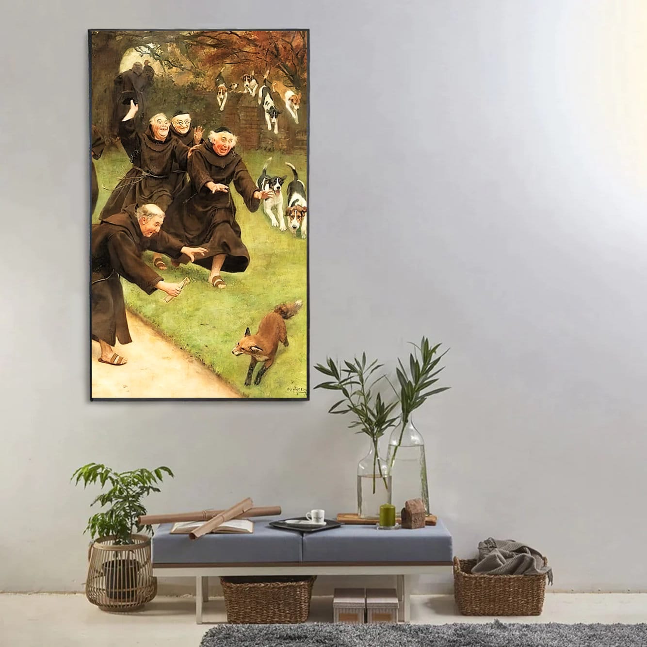 Franciscan Friars Fox Green Image Religious Painting Catholic Gift for ...
