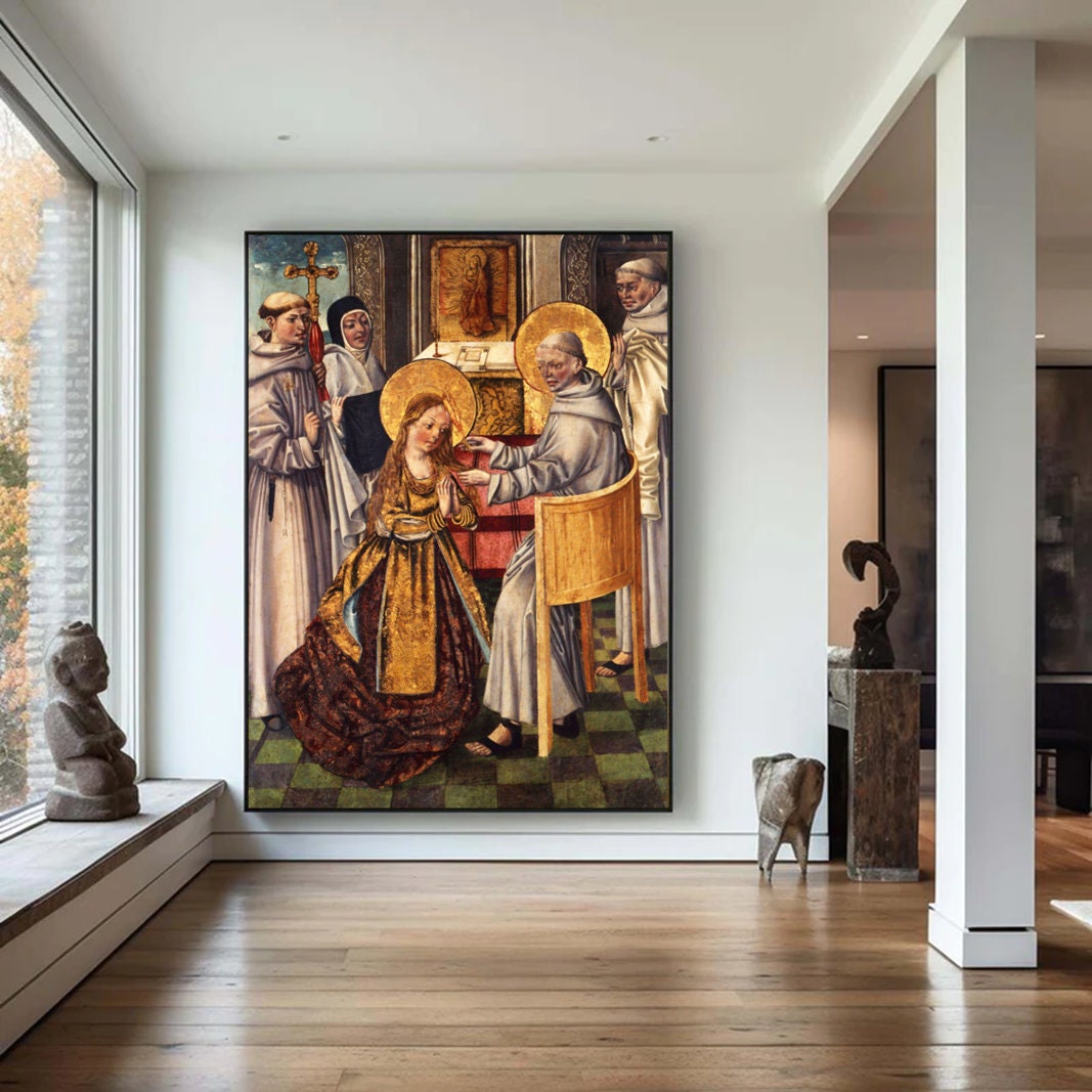 Saint Clare Francis Assisi Classic Medieval Painting High End Home ...