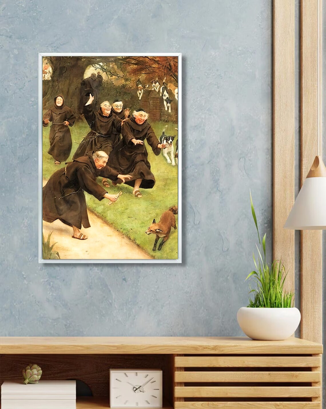 Franciscan Friars Fox Green Image Religious Painting Catholic Gift for ...