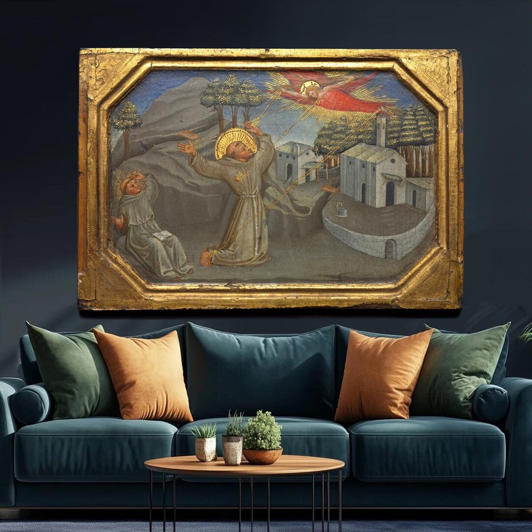 Saint Francis Assisi Stigmatta Seraphic Catholic Art Italian Medieval ...