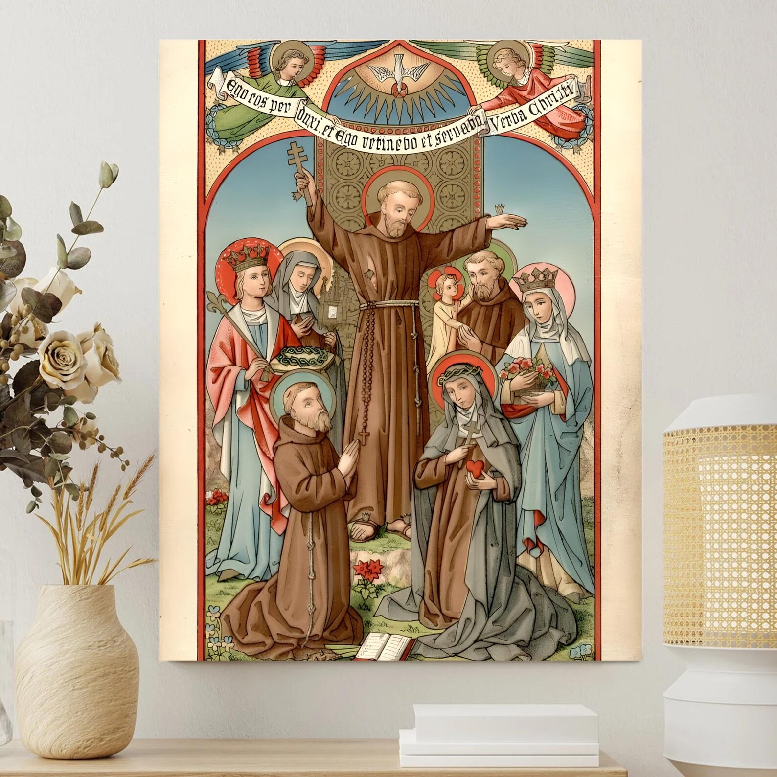 Franciscan Saints Orders Assisi Catholic Wall Art Printable Canvas ...