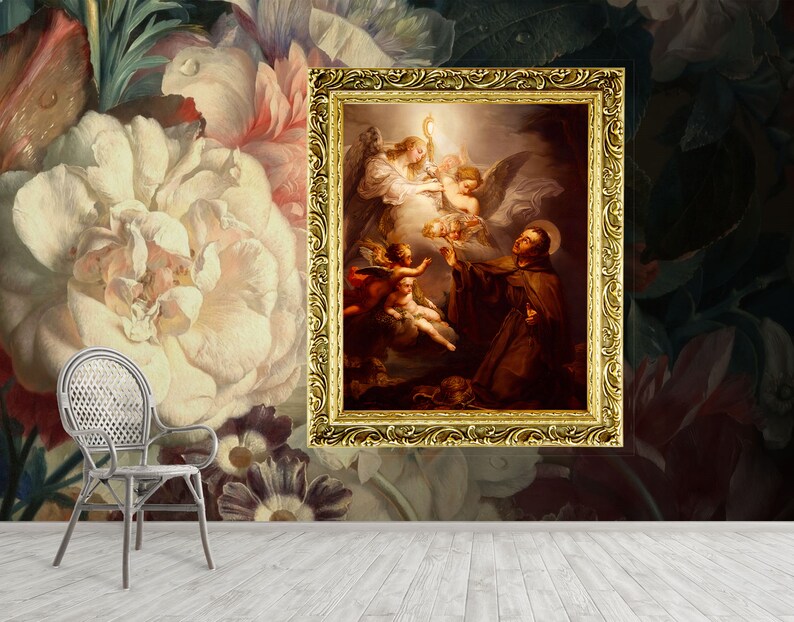 Saint Paschal Baylon Eucharisty Catholic Painting Elegant Home Decor ...