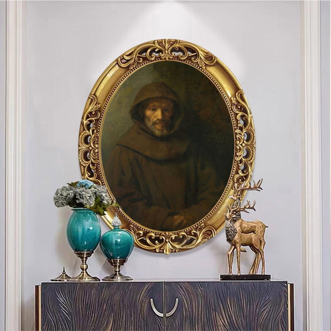 Image Franciscan Friar Rembrandt Classic Italian Painting Wall Art ...