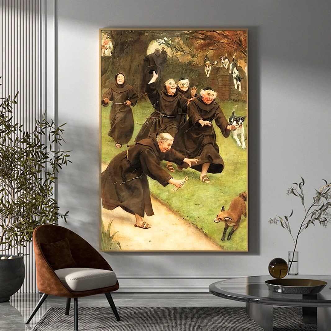 Franciscan Friars Fox Green Image Religious Painting Catholic Gift for ...