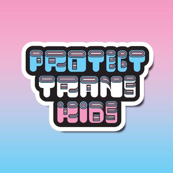 Groovy Trans Sticker - Etsy