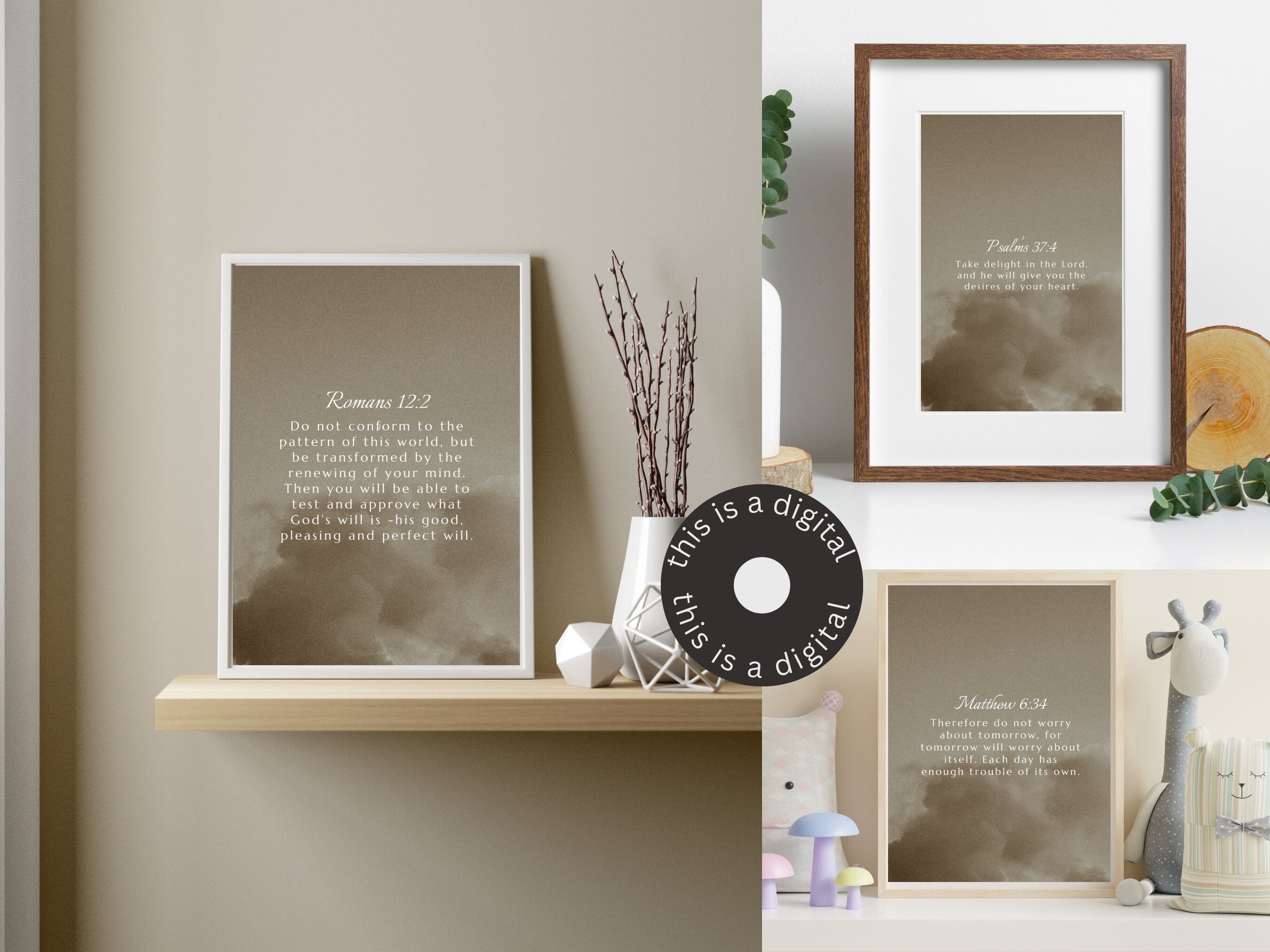 Peace Scripture Social Media Posts|printable Wall Art Bundle for Peace ...