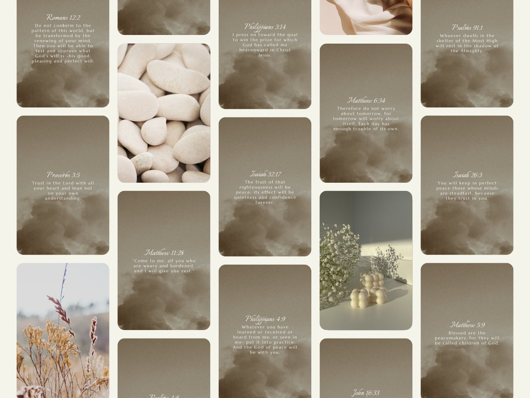 Peace Scripture Social Media Posts|printable Wall Art Bundle for Peace ...