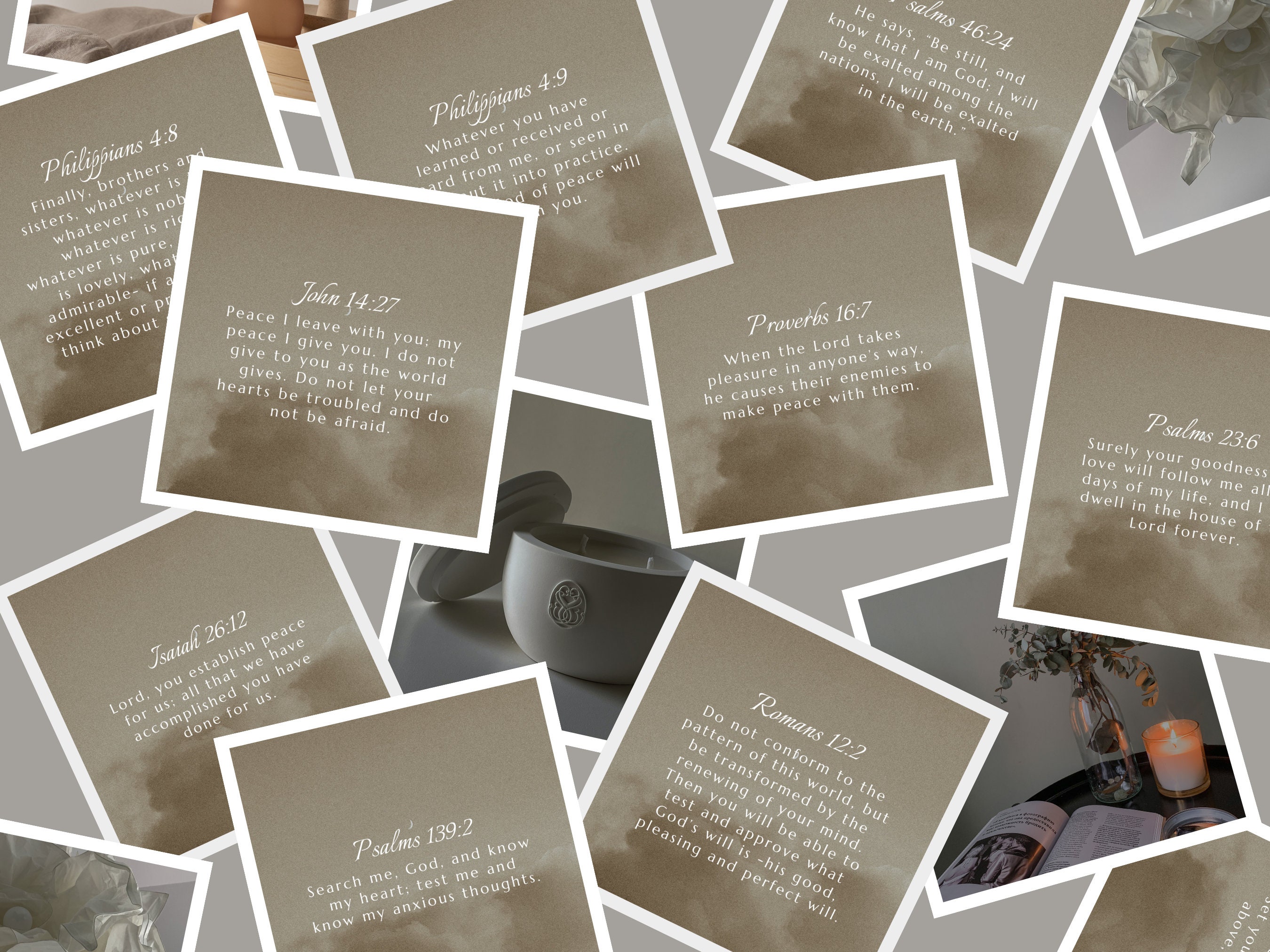 Peace Scripture Social Media Posts|printable Wall Art Bundle for Peace ...