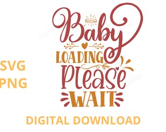 Baby Loading Please Wait Png - Etsy