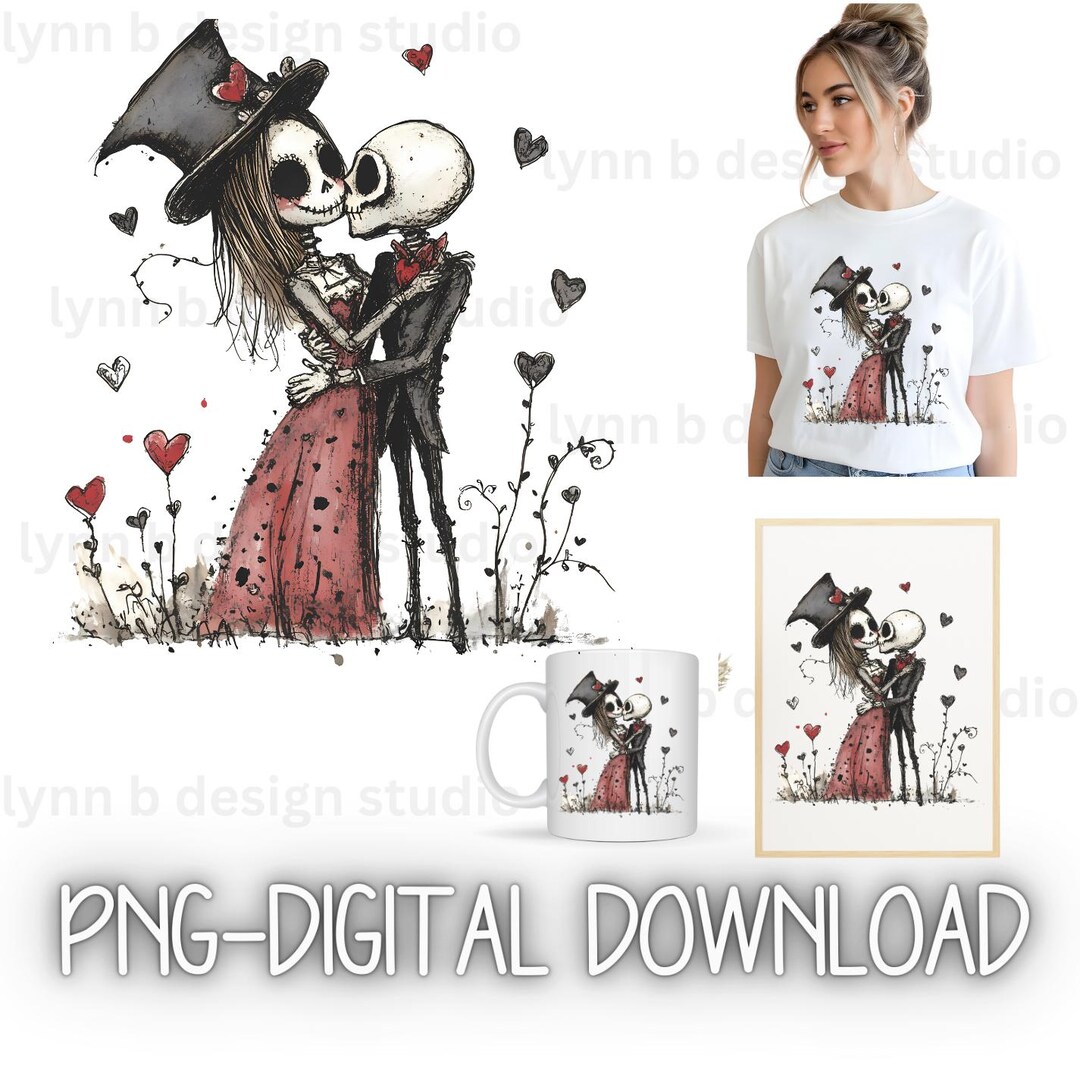 Skeleton Wedding Png, Skeleton Bride and Groom Clpart,gothic Wedding ...