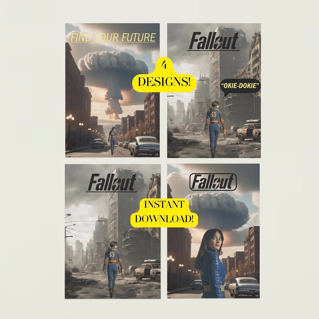 Fallout Poster Game TV Series Poster Print Wall Art Decorative Lucy ...
