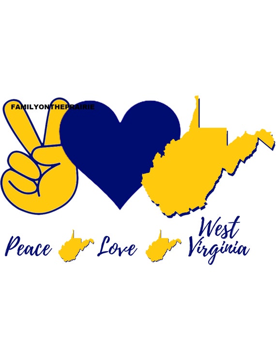 Peace.love.west Virginia Png West Virginia - Etsy