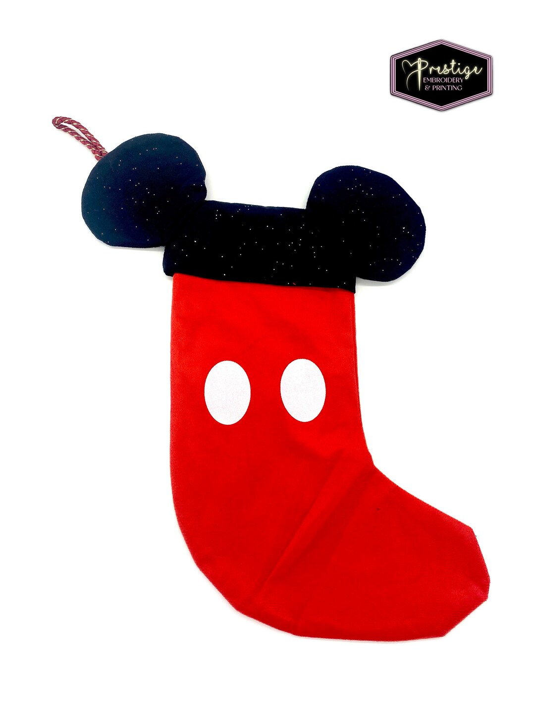 Personalised Mickey Mouse Christmas Stocking, Xmas Stocking, Christmas ...