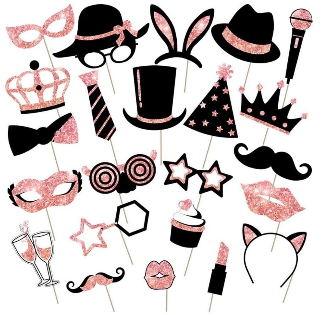 24 Piece Photo Props, Party Props, Photo Acessories, Party Accessiores ...