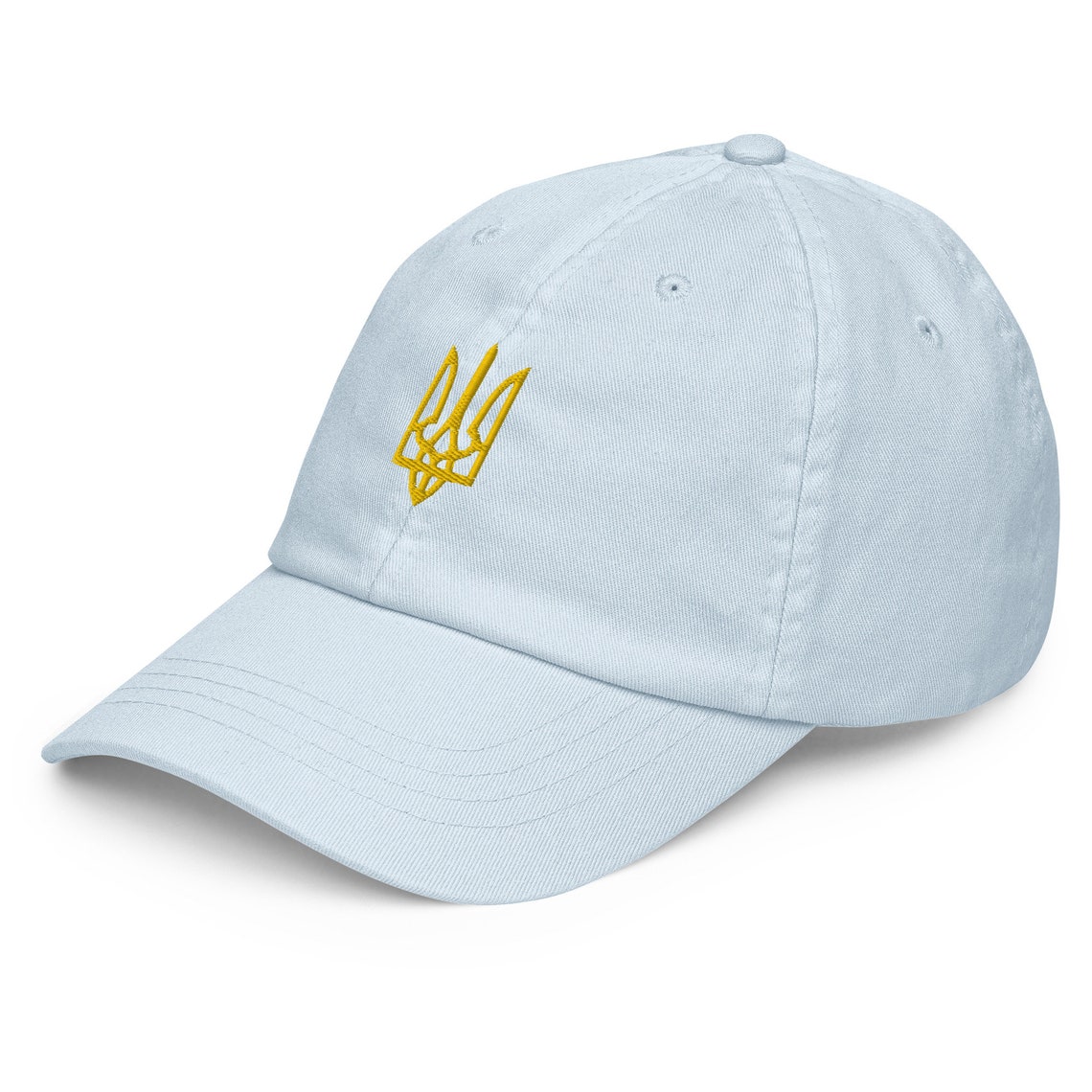 Ukrainian Coat of Arms Pastel Baseball Hat, Trident Embroidered - Etsy