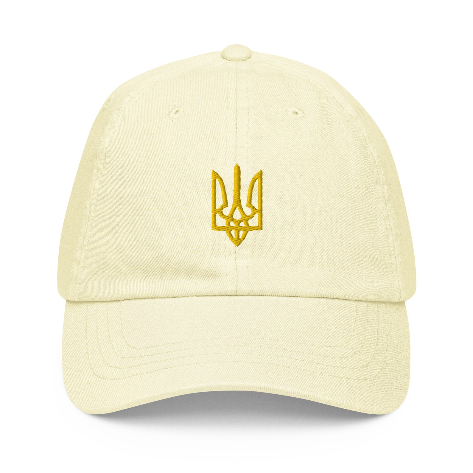 Ukrainian Coat of Arms Pastel Baseball Hat, Trident Embroidered - Etsy