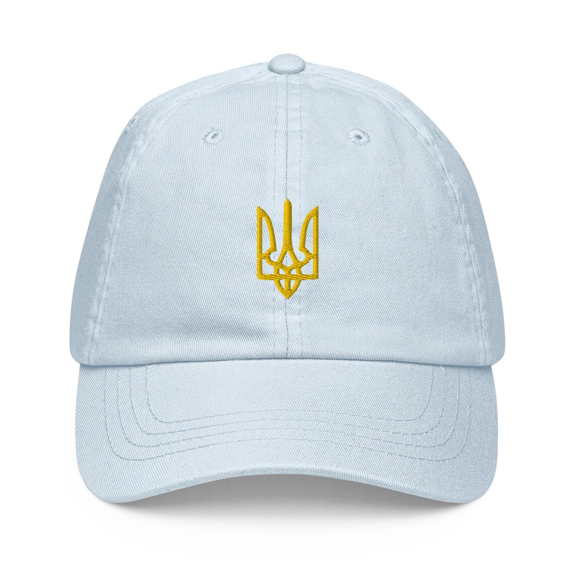 Ukrainian Coat of Arms Pastel Baseball Hat, Trident Embroidered - Etsy