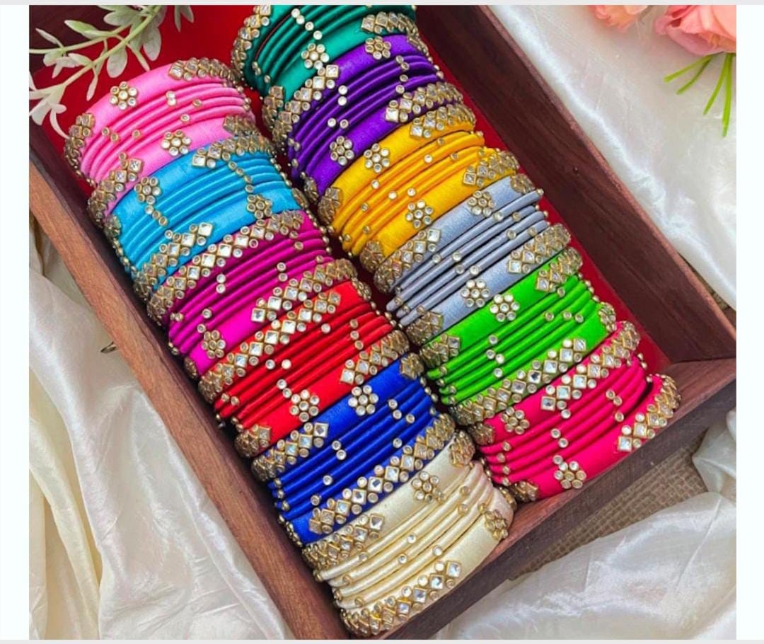 Silk thread bangles online usa store