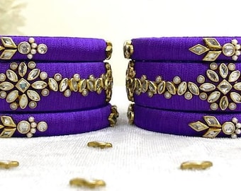 Silk Thread Bangles - Etsy