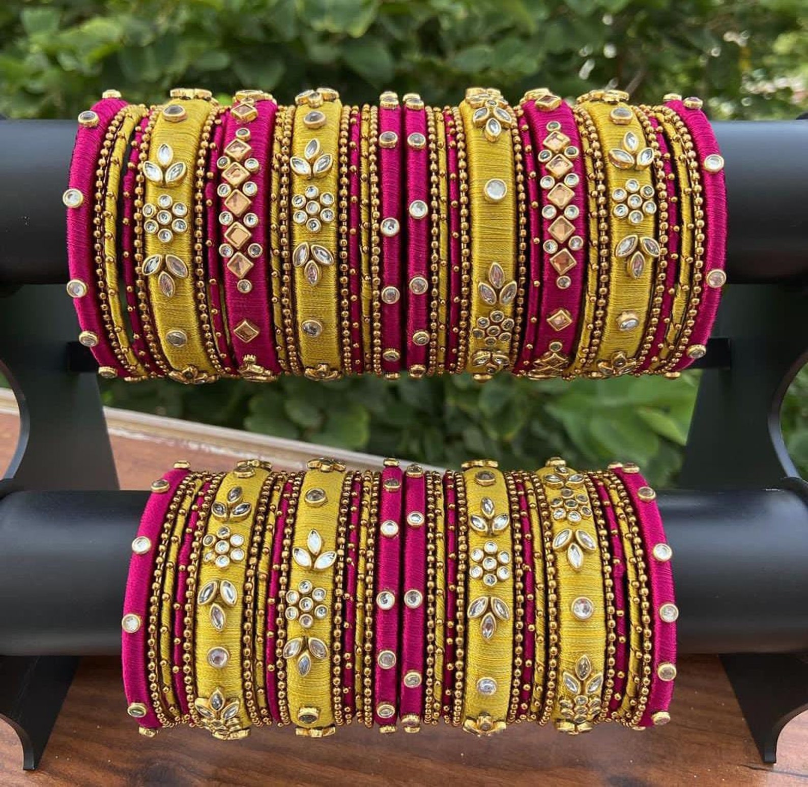 Silk Thread Bangles - Etsy