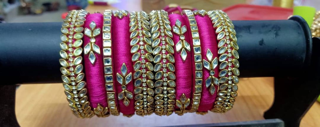 Silk Thread Bangles - Etsy