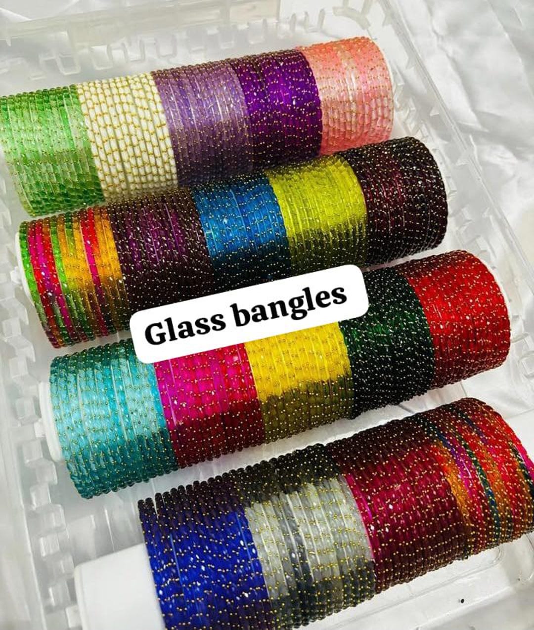 Glass Rain Drops Bangles - Etsy New Zealand