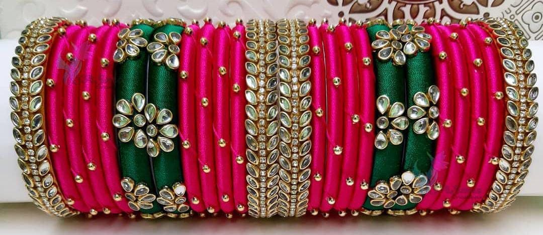 Silk Thread Bridal Bangles - Etsy