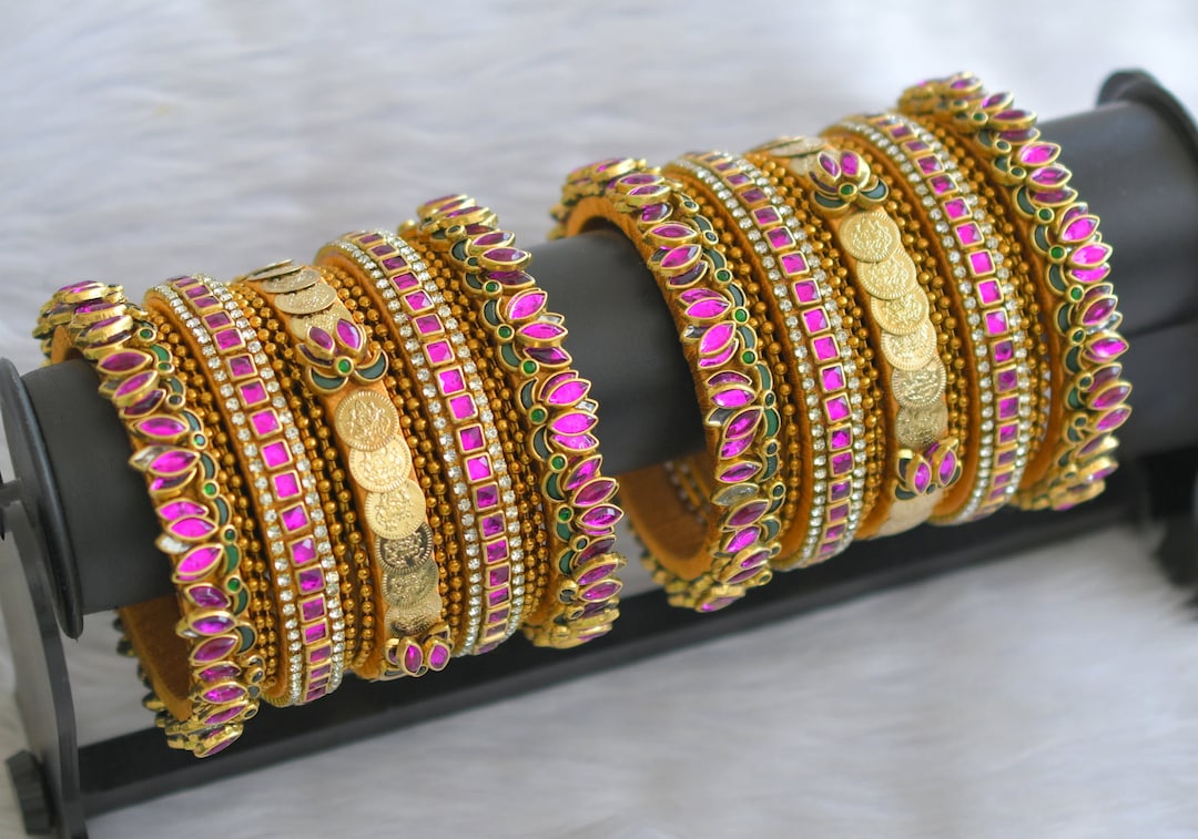Silkt Thread Bridal Bangles - Etsy