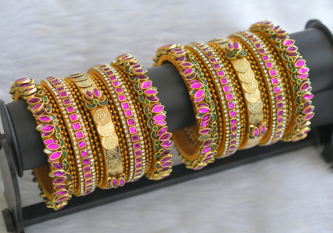 Silkt Thread Bridal Bangles - Etsy