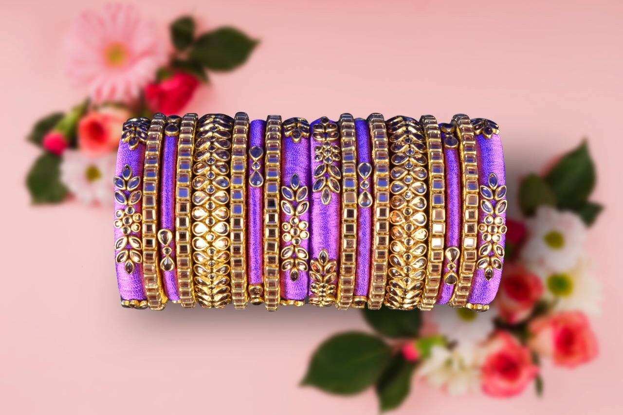 Silk Thread Bangles - Etsy