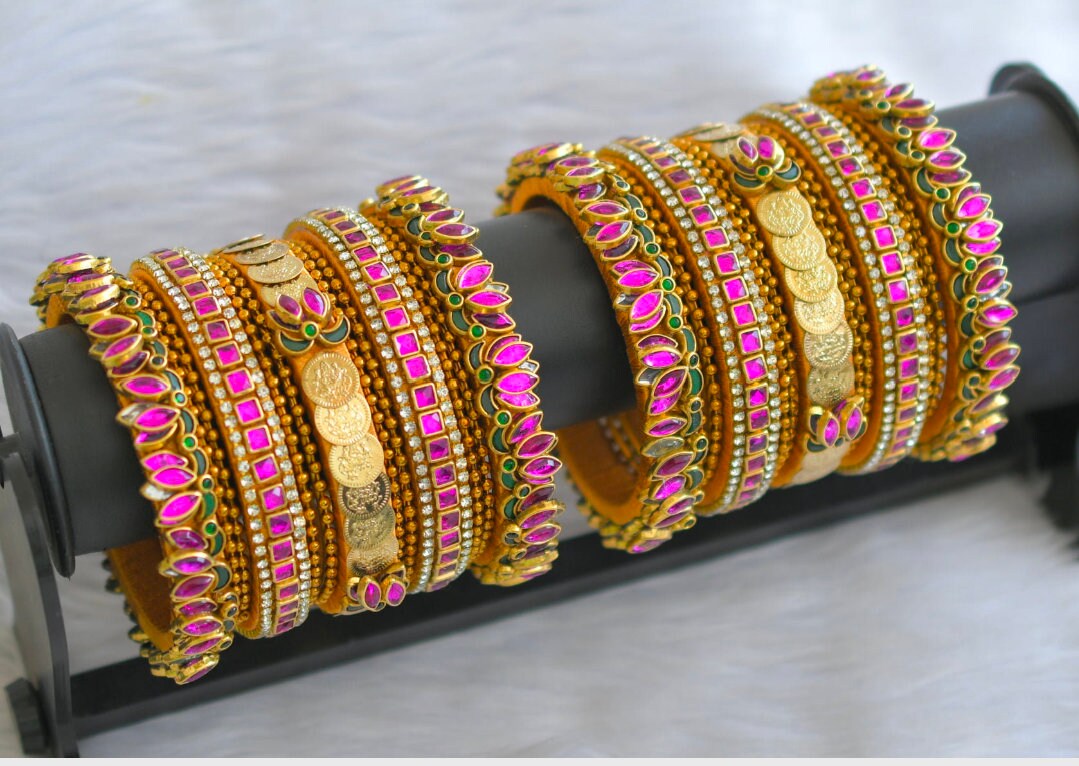Silkt Thread Bridal Bangles - Etsy