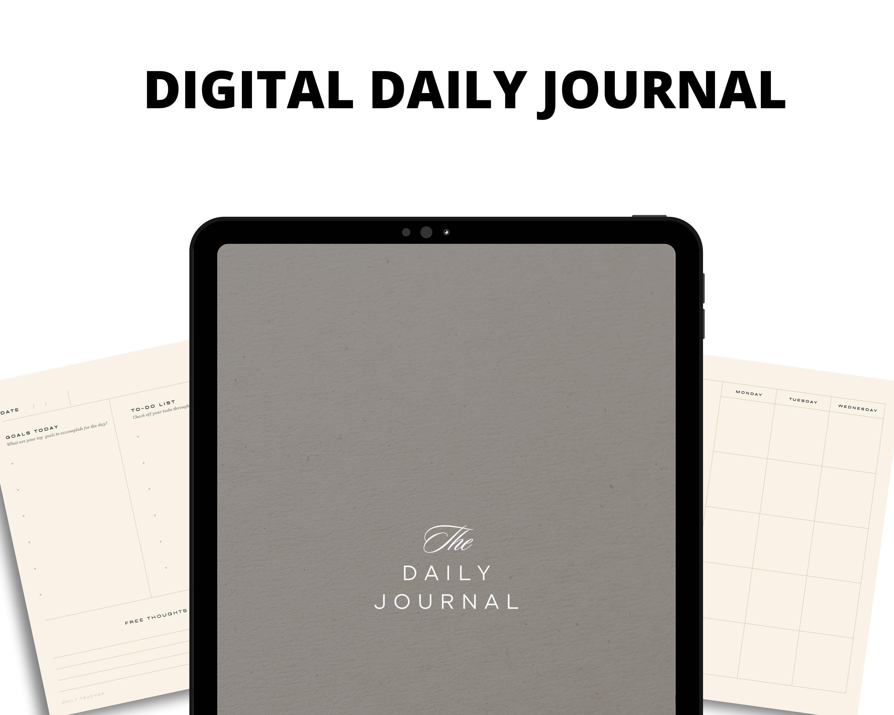 Digital Daily Journal - Etsy